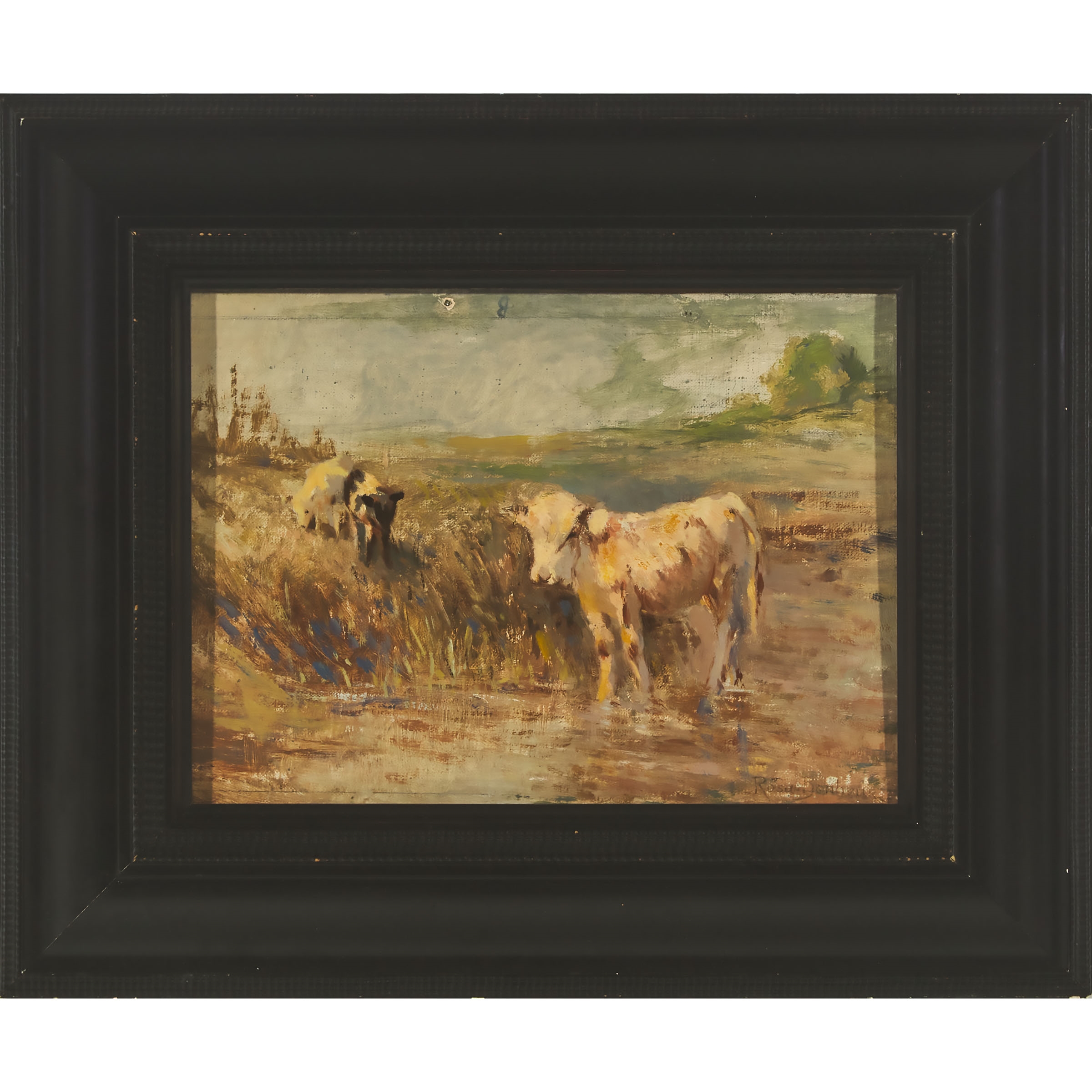 Rosa Bonheur | TROIS VEAUX AU PÂTURAGE, STUDY, CA. 1840 (Circa 1840 ...