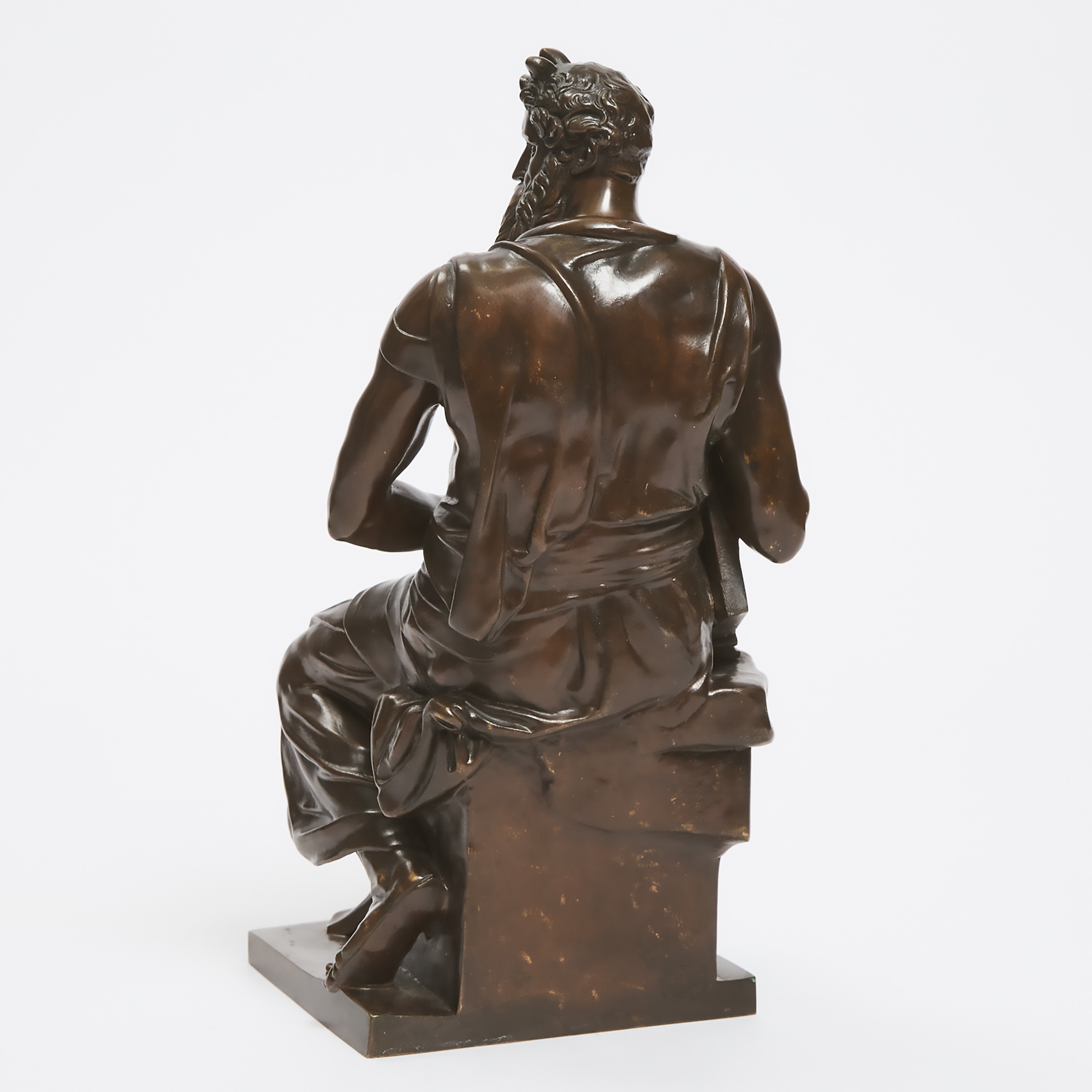 Michelangelo | Ferdinand Barbedienne Patinated Bronze Model of Moses ...
