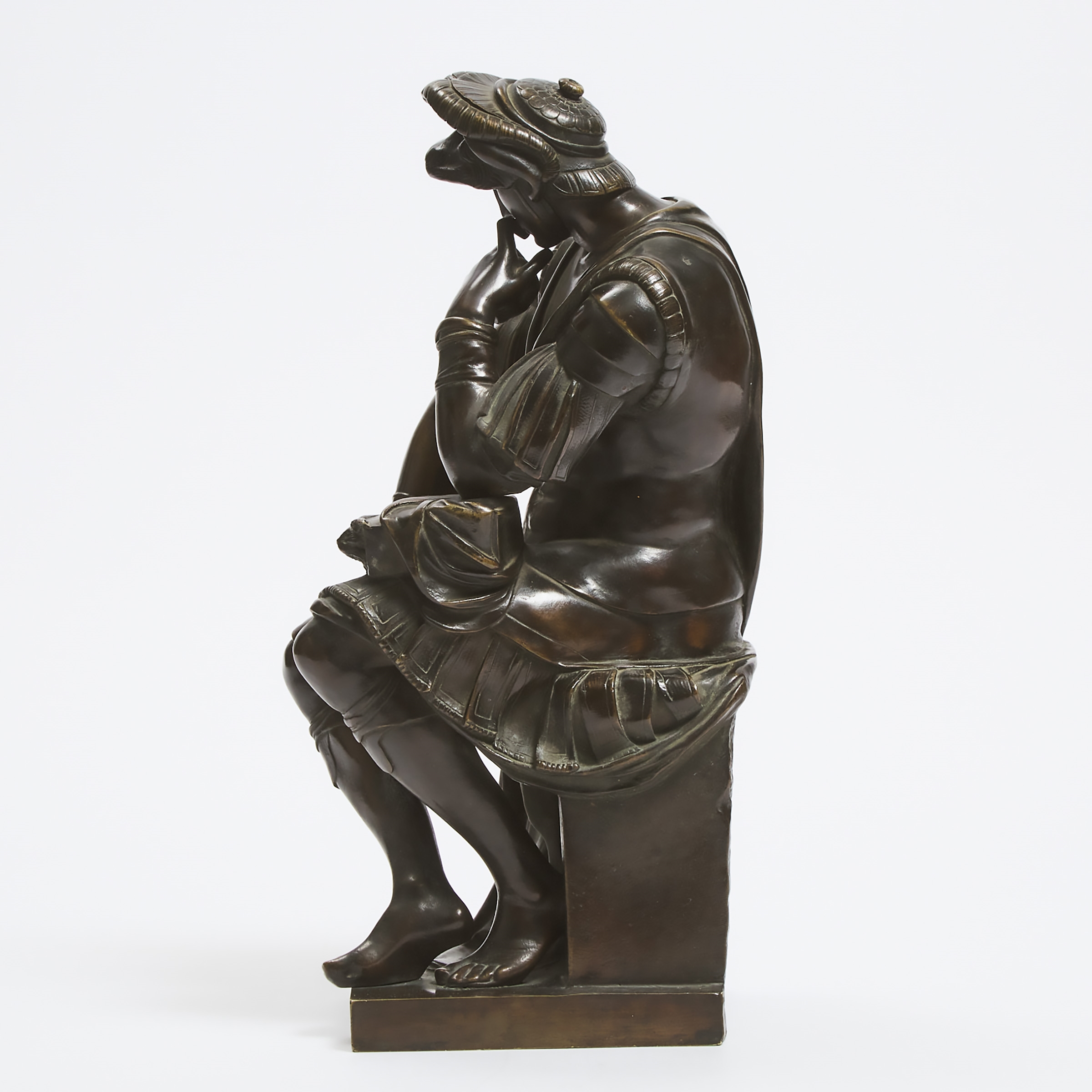 Michelangelo | French Patinated Bronze Figure of Lorenzo di Medici ...