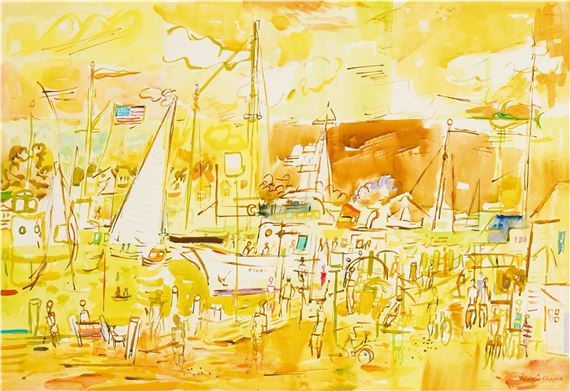 Francis Chapin | HARBOR SCENE | MutualArt