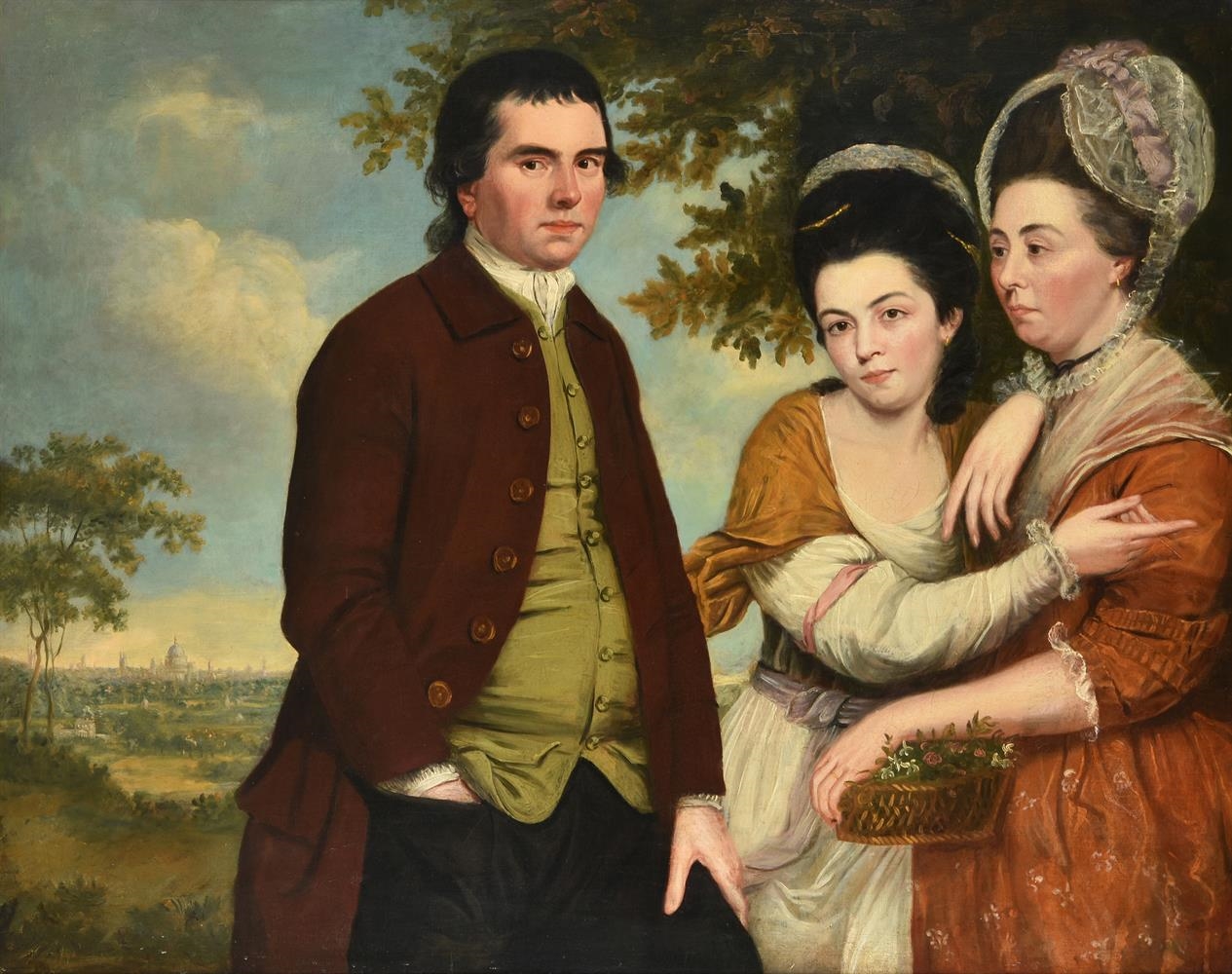 Tilly Kettle | FAMILY GROUP WITH ST. PAULS AND THE CITY OF LONDON ...