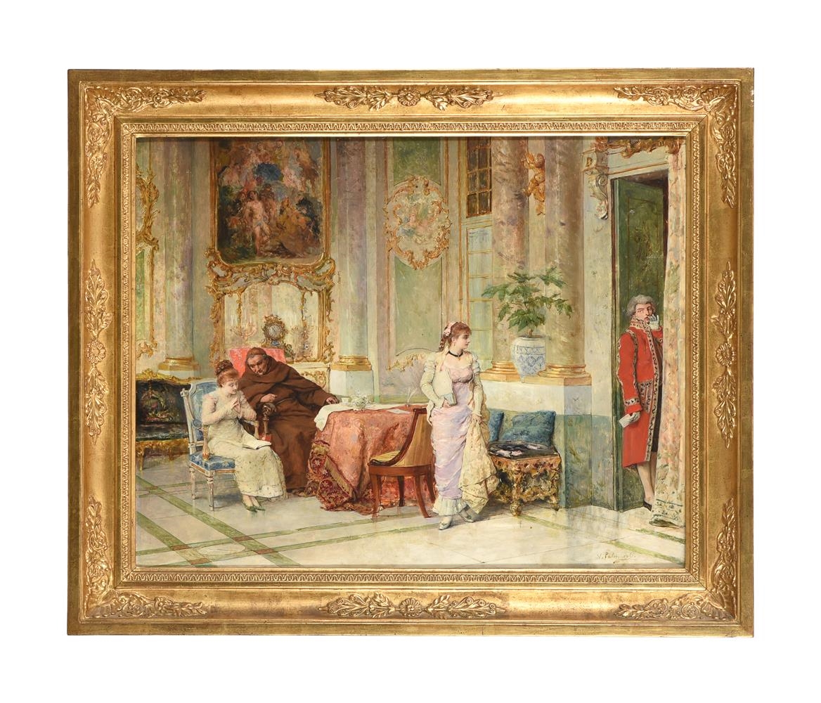 Vicente Palmaroli y González | THE INTERRUPTED LESSON | MutualArt