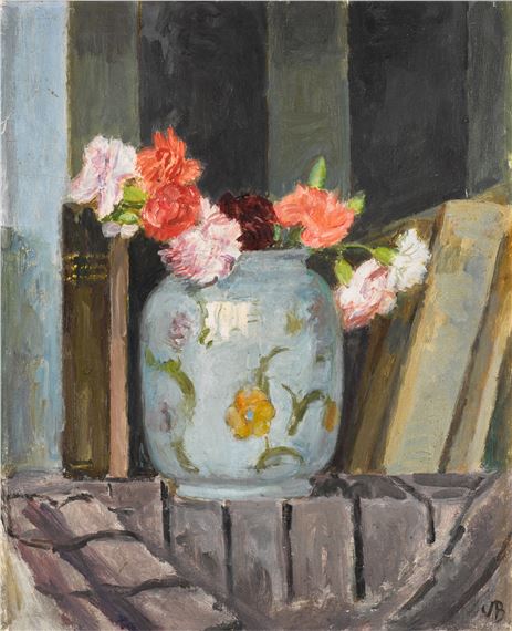 Vanessa Bell | Flowers in Quentin Bell's mug (1955) | MutualArt