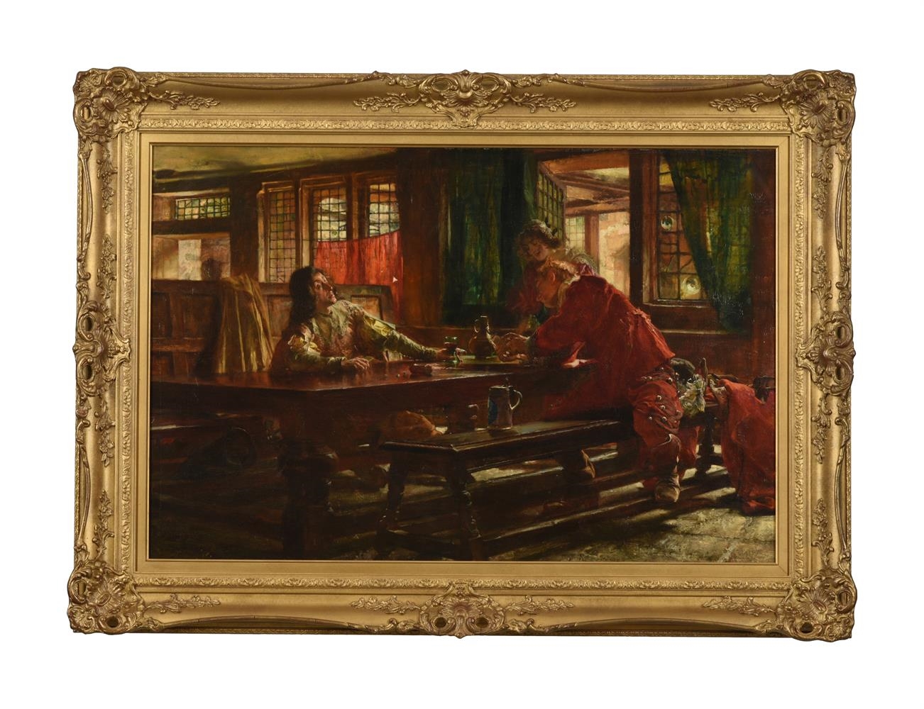 Edgar Bundy | CAVALIERS IN A TAVERN (1900) | MutualArt