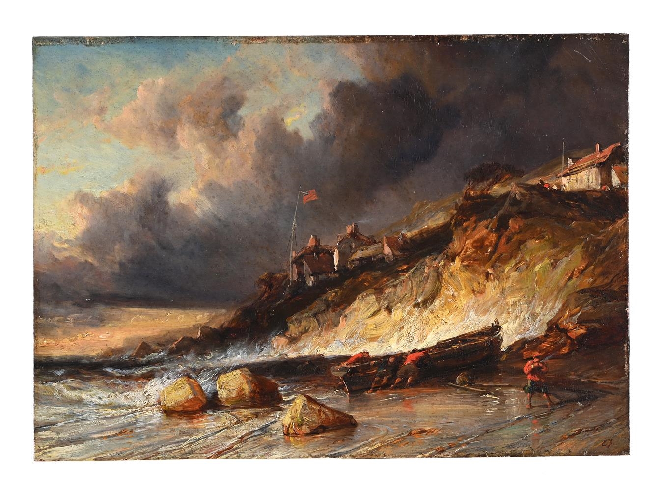Eugène Isabey | BEACHING THE BOAT | MutualArt