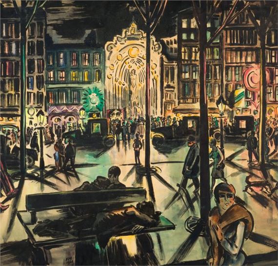 Frans Masereel | City in the Night (1926) | MutualArt