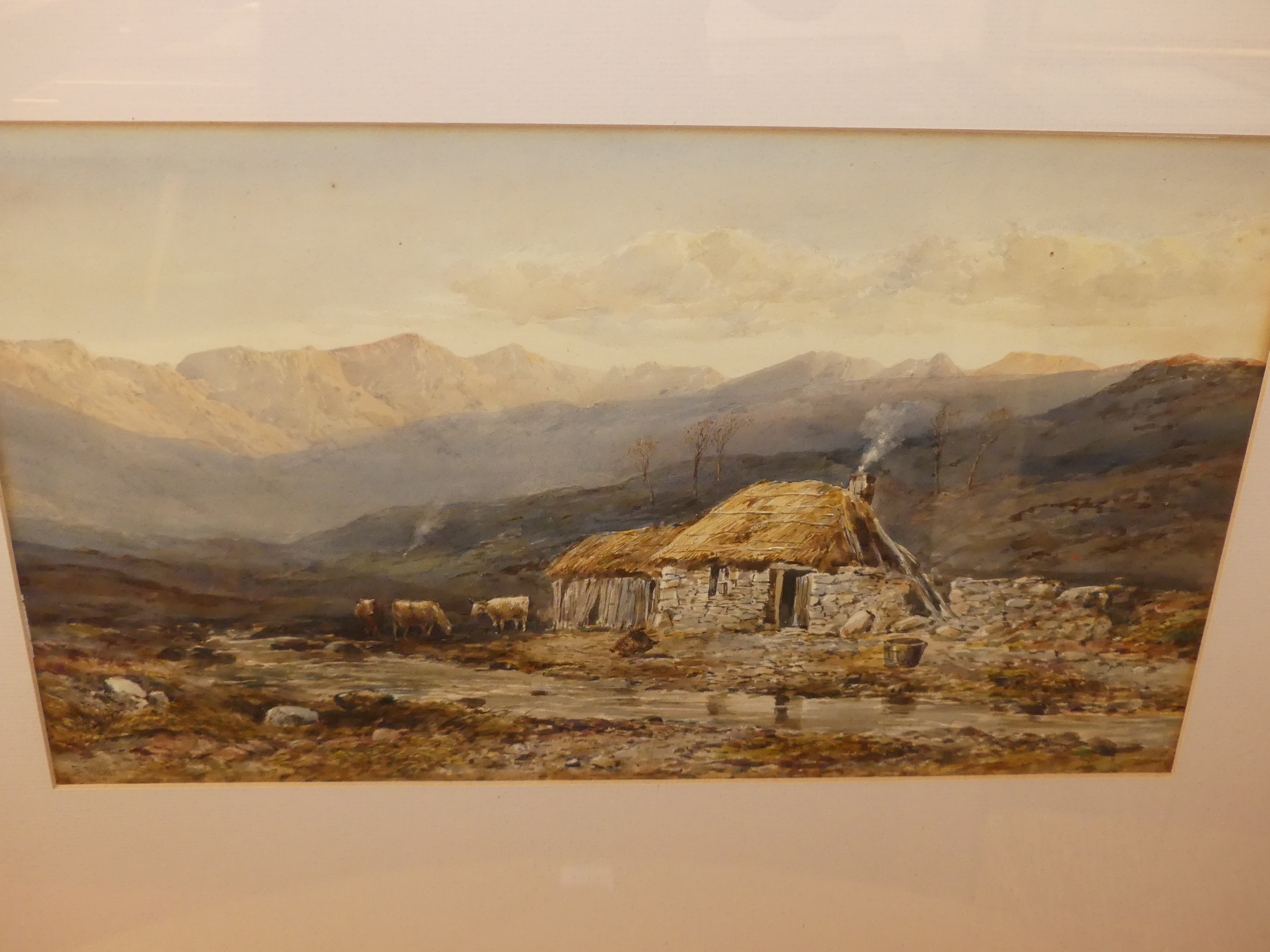 Edward Tucker | Stone cottage and cattle in a north country landscape ...