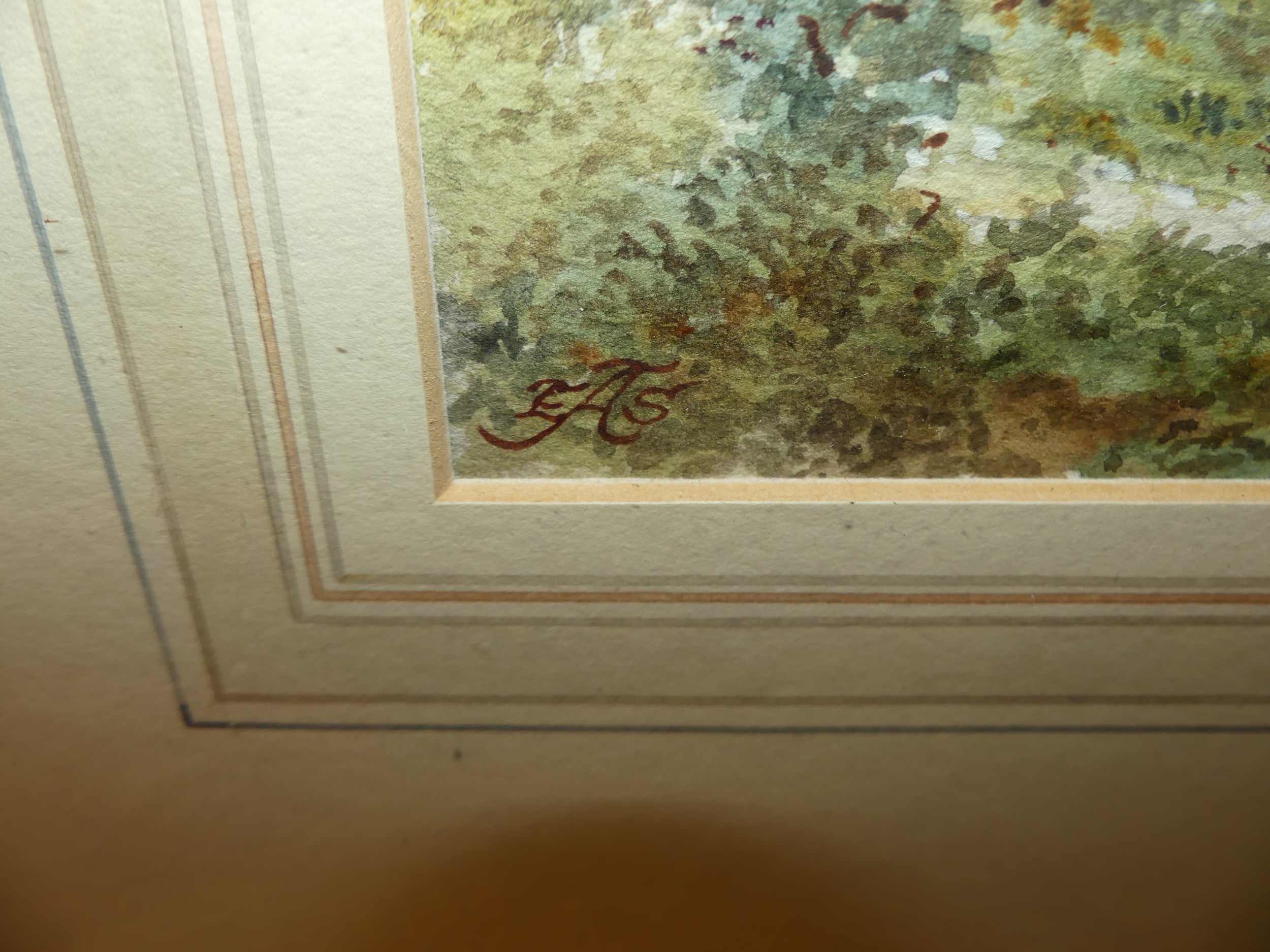 Edward Swan | - Mother and daughter outside a timbered thatched cottage ...