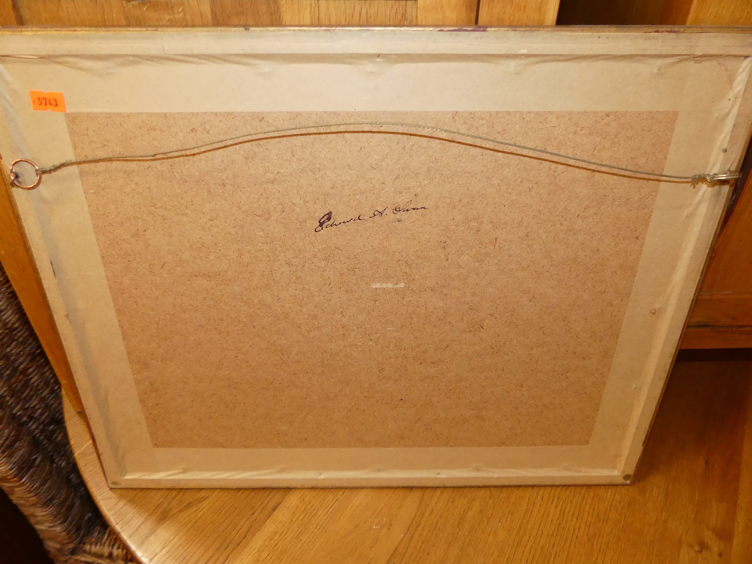 Edward Swan | - Mother and daughter outside a timbered thatched cottage ...