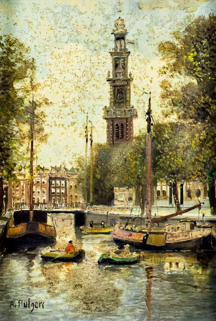 Anton Rutgers | Cityscape - Westertoren, Amsterdam | MutualArt