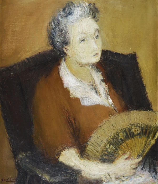 Raúl Soldi | LA DAMA DEL ABANICO | MutualArt