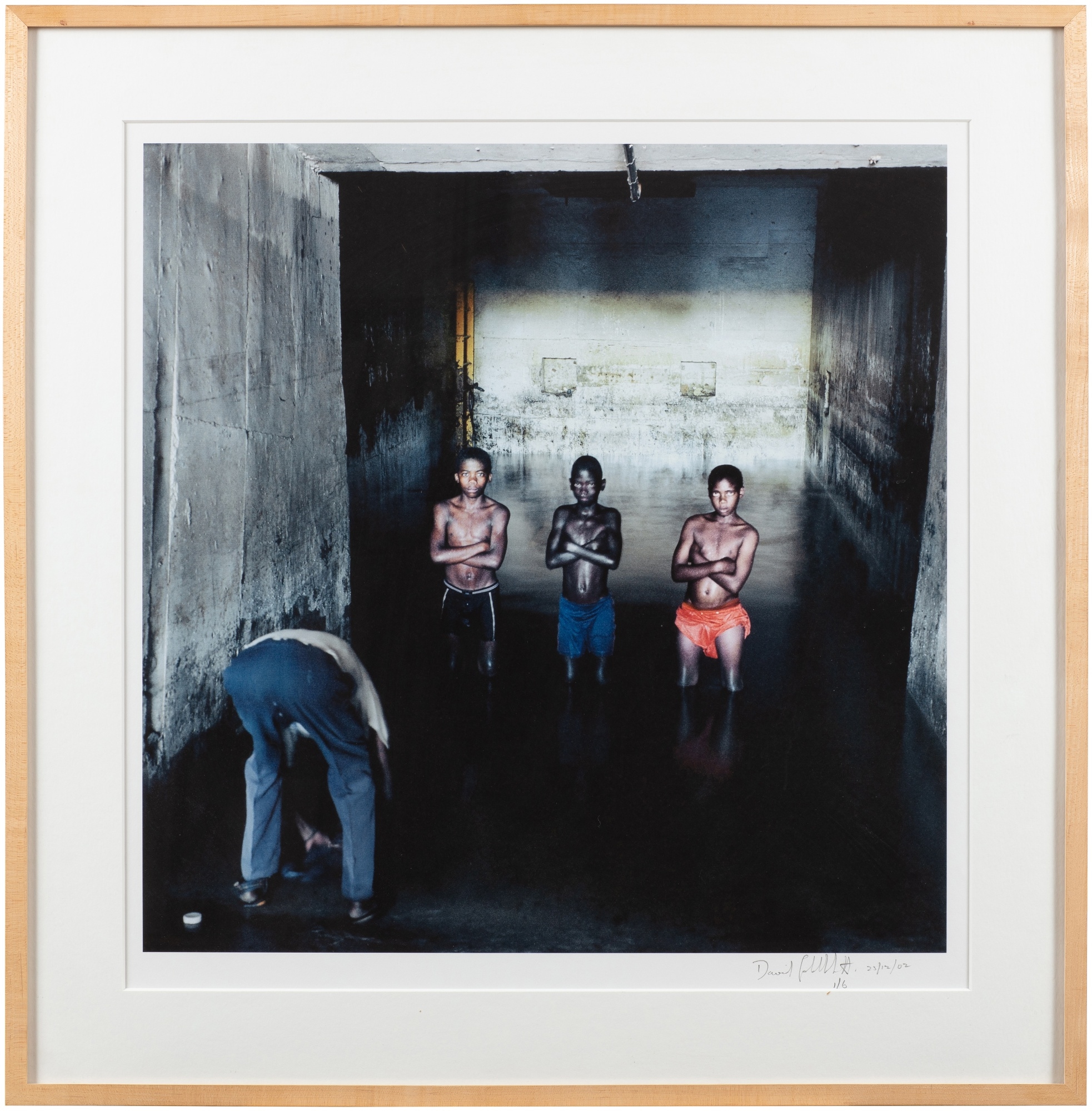David Goldblatt | Fernando Augusto Luta washes his clothes while ...