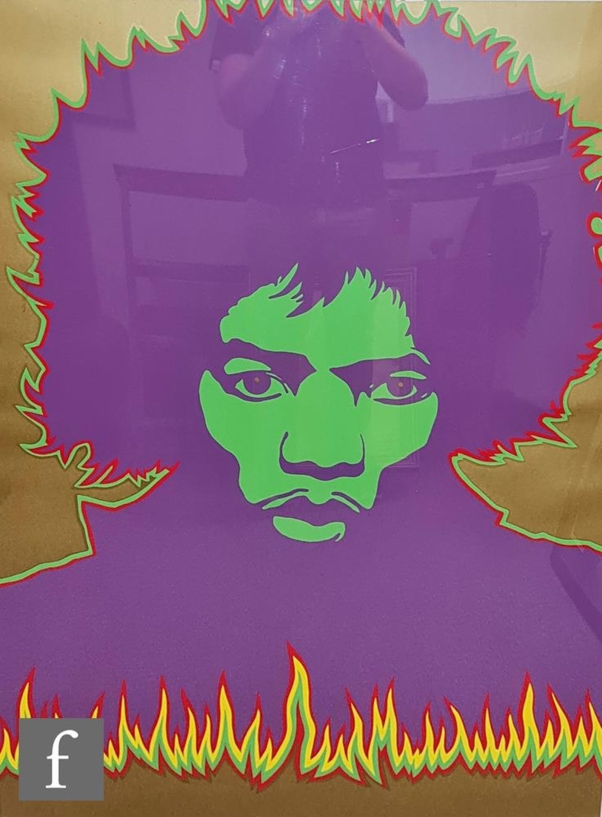 Larry Smart | A Jimi Hendrix Fire Poster (1967) | MutualArt