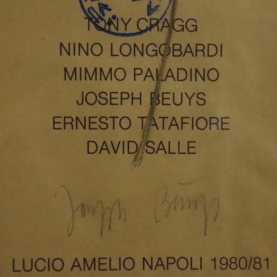 Joseph Beuys | Lucio Amelio Napoli Galeriekarte mit getrocknetem (1981 ...