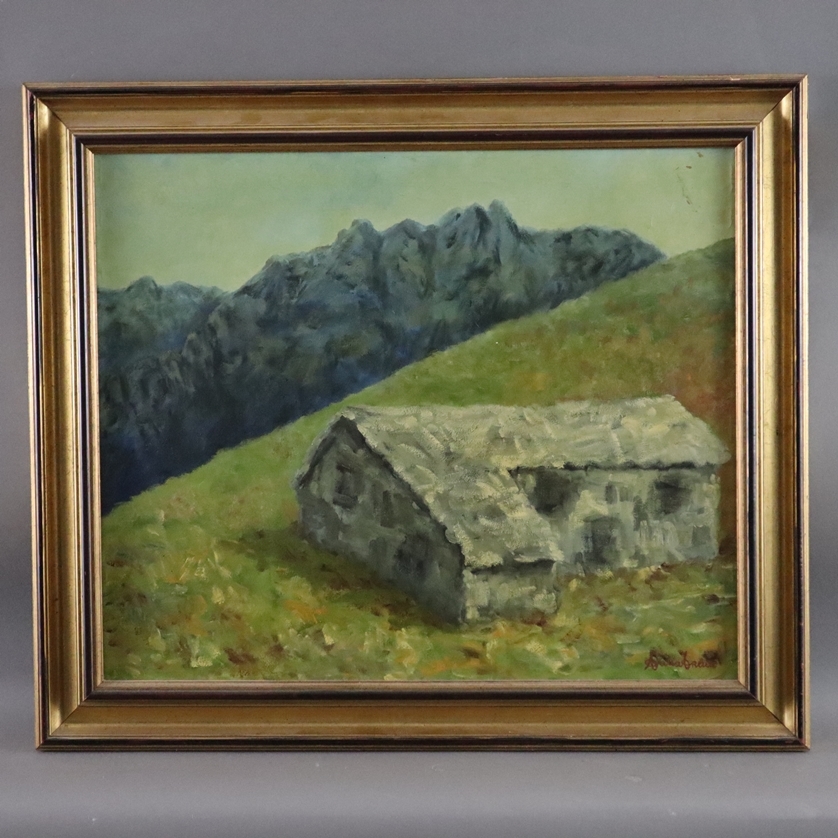 Anna Arena | Hütte in Gebirgslandschaft | MutualArt