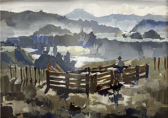 Peter McIntyre | PETER MCINTYRE - The King Country | MutualArt