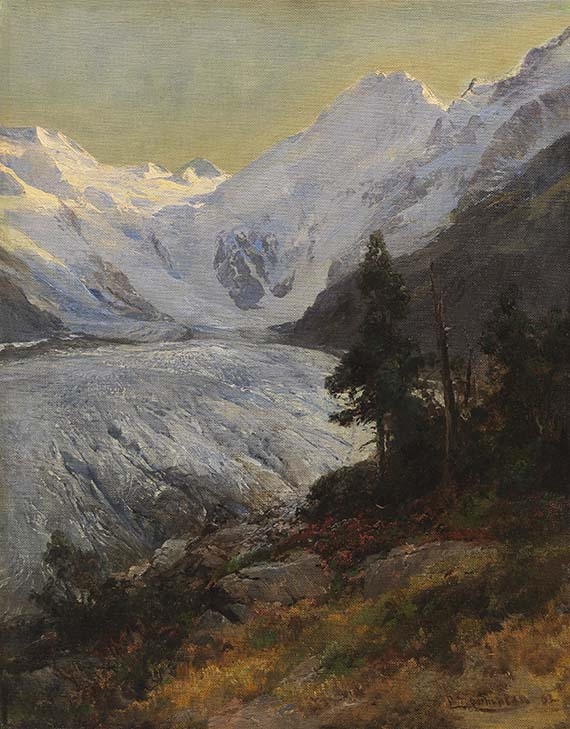 Edward Theodore Compton | Am Morteratschgletscher (1903) | MutualArt