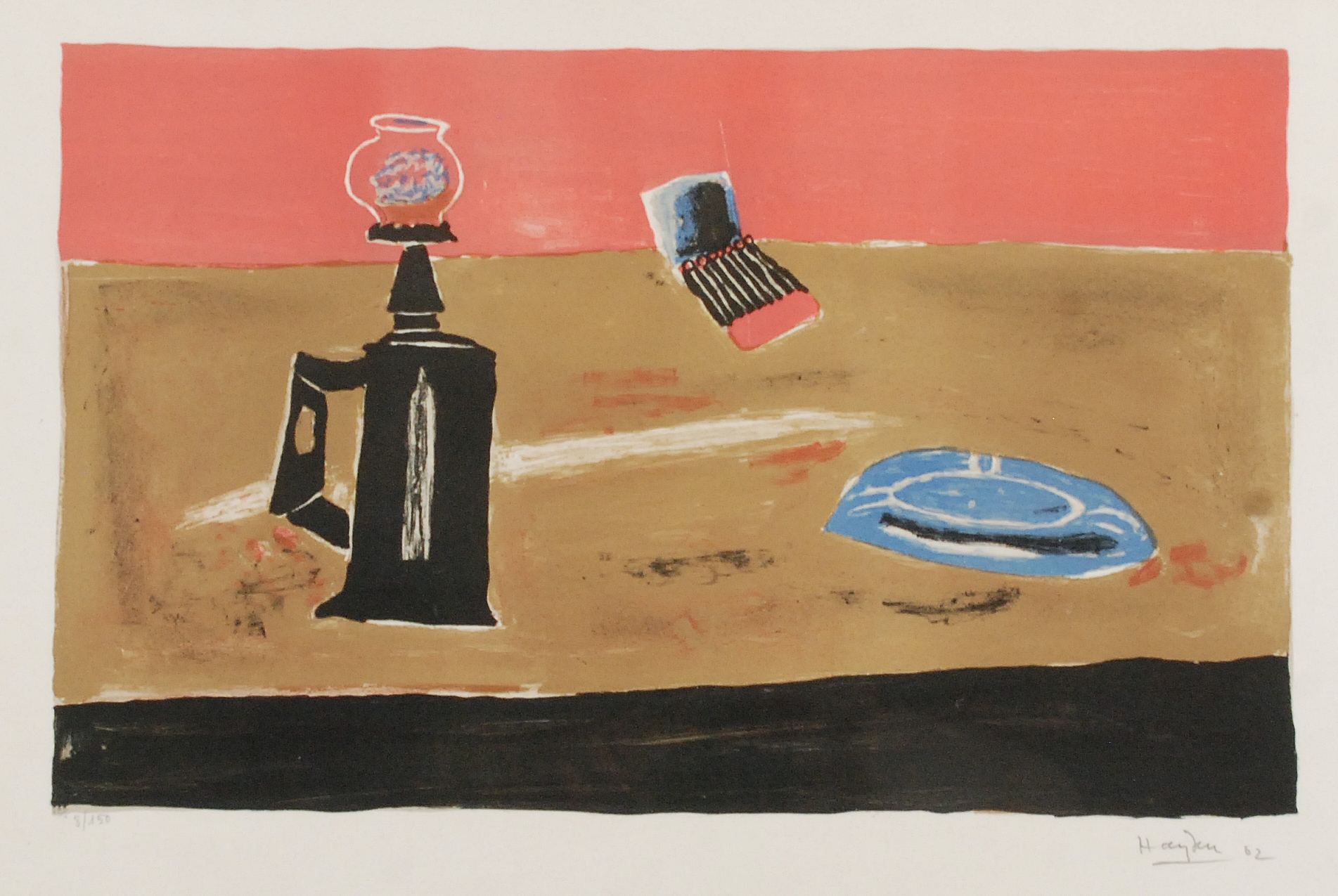 Henri Hayden | Martwa natura z lampą (1962) | MutualArt