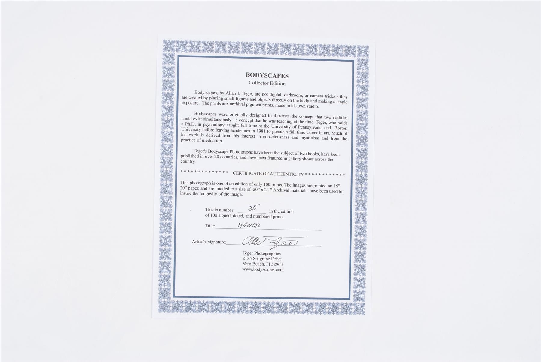 Allan I. Teger | Bodyscapes | MutualArt