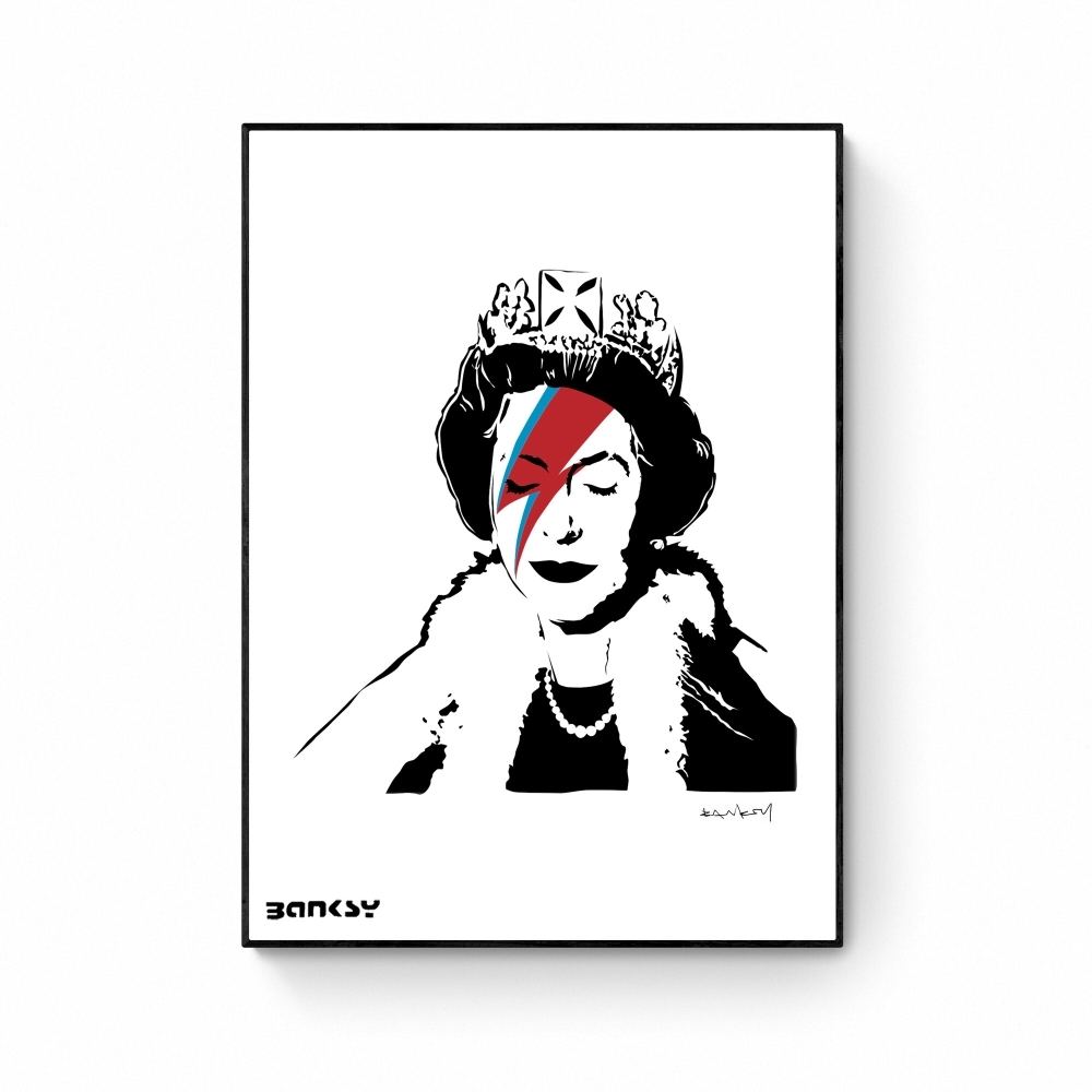Banksy | Banksy - Queen Elizabeth Lithographie signée planche et ...