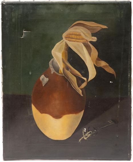 Jan Bor | Stilleven met vaas met maisplant (43) | MutualArt