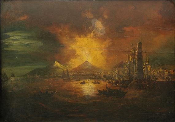 William Sadler | Eruption of Mount Vesuvius (1825) | MutualArt
