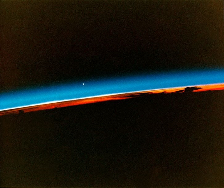 NASA | Rare and exceptional sunset observed from the earth orbit from ...