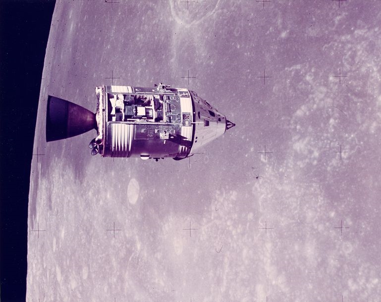 NASA | Nice view of the Apollo 15 command module from the lunar module ...