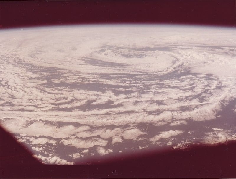 NASA | First observation (1/3) and zenithal of the eye of Typhoon Yuri ...