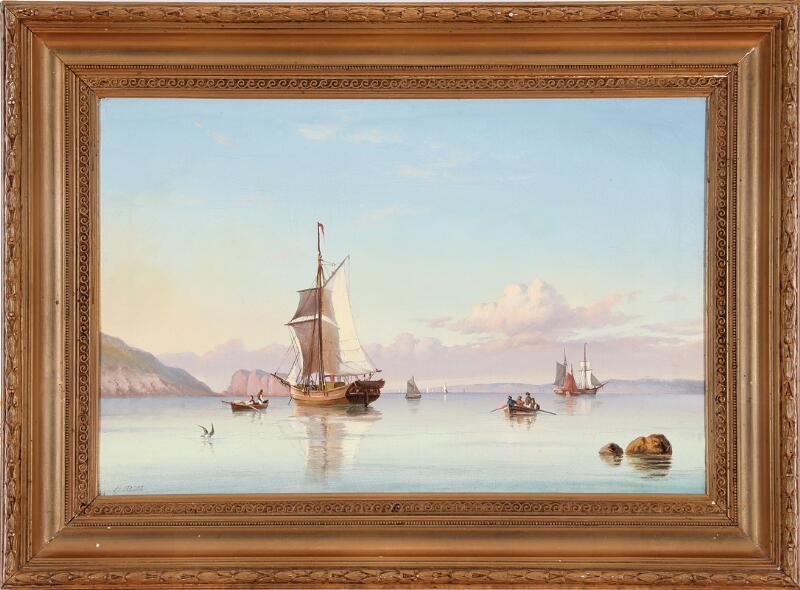 Carl Ludwig Bille | Ships by a coast | MutualArt