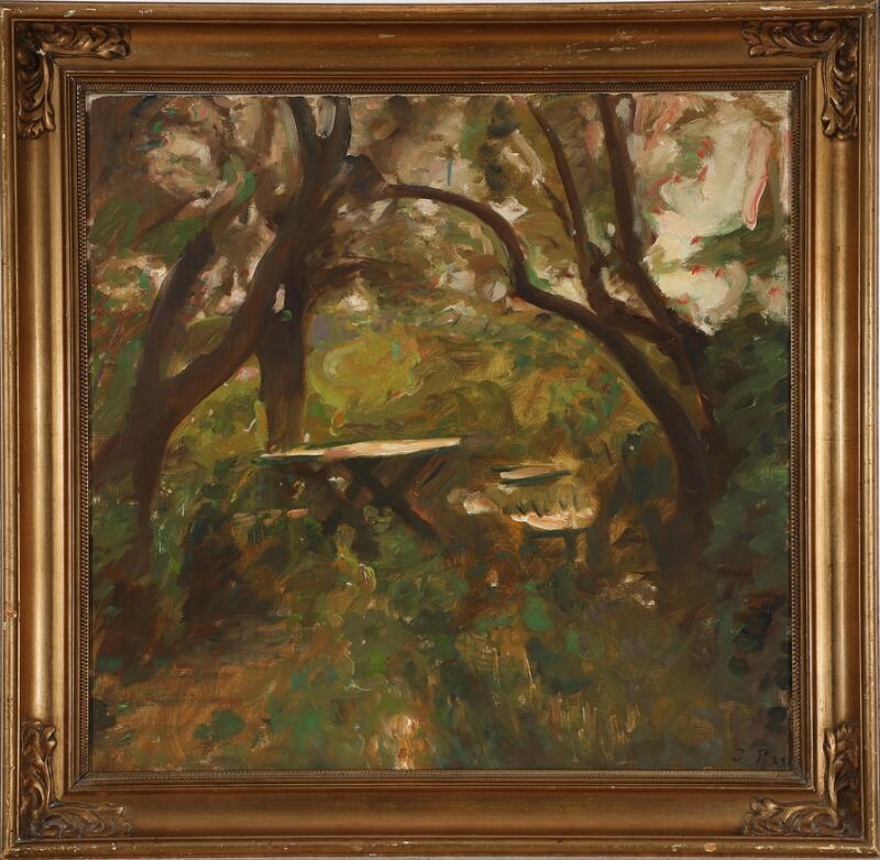 Julius Paulsen | Sunshine at the patio furniture in the summer garden ...