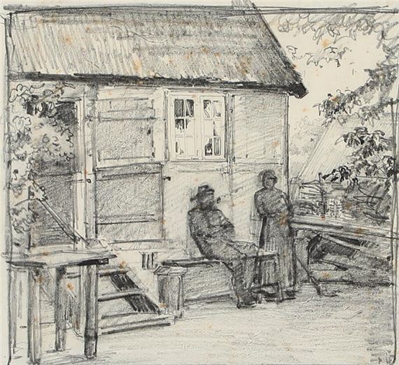 Peter Marius Hansen | At a fisherman's house in Skagen | MutualArt