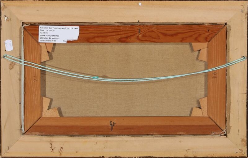 Leif Ragn-Jensen | Winter landscape with flying swans (1975) | MutualArt