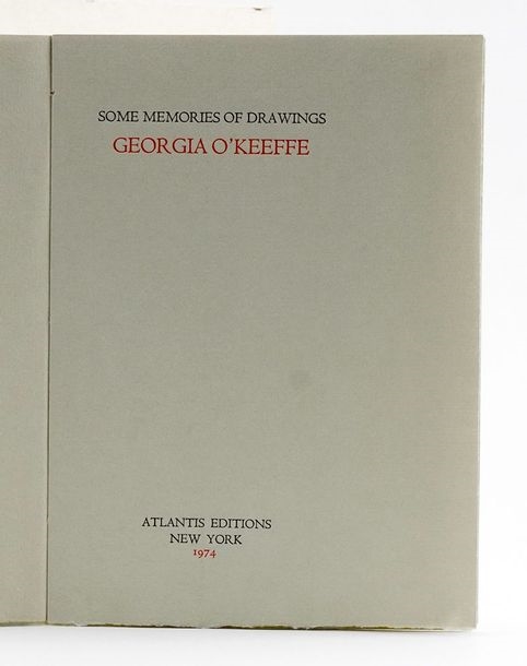 Georgia O'Keeffe | Some memories of drawings, Georgia O'Keeffe. New ...