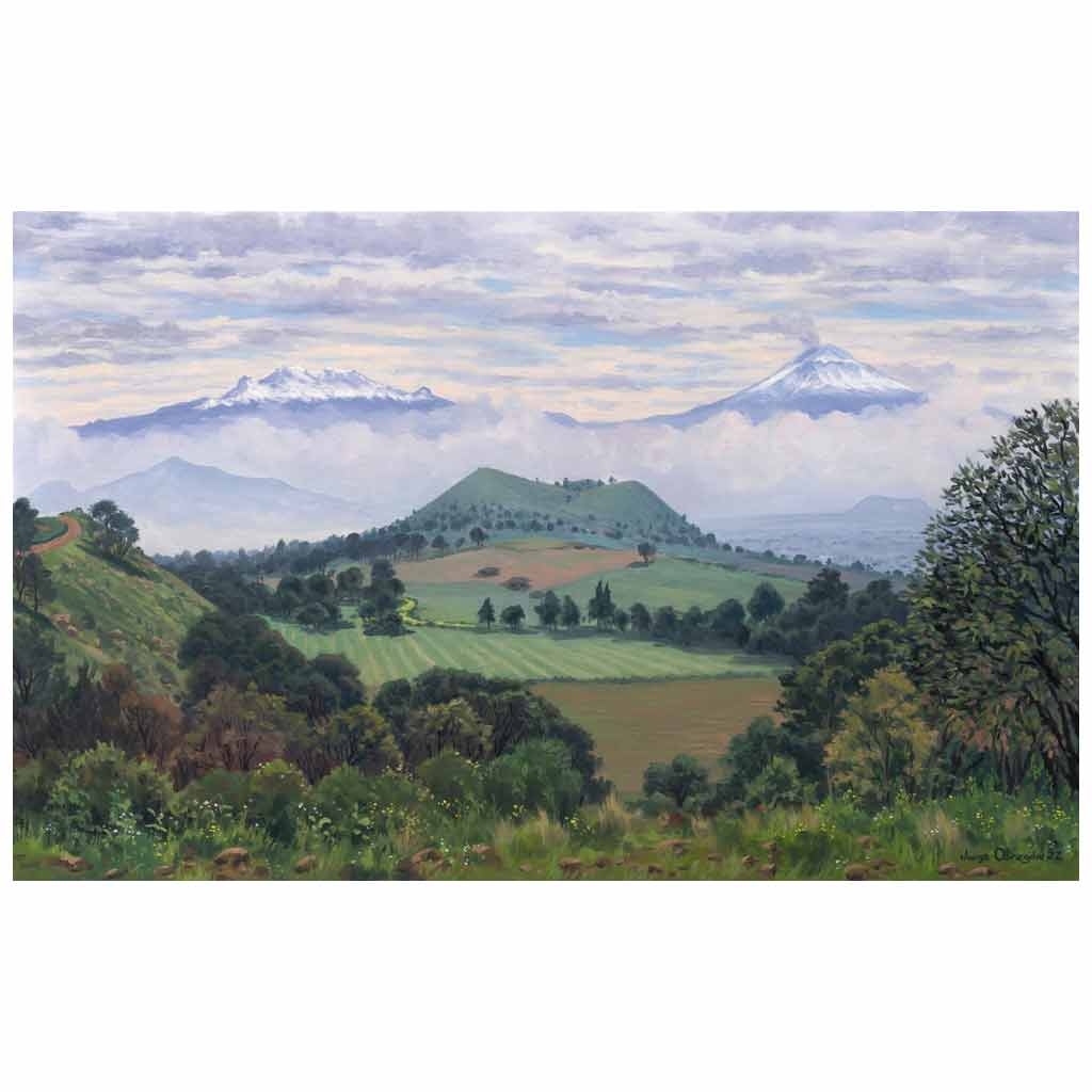 Jorge Obregon | Volcanes con bruma de verano (2022) | MutualArt