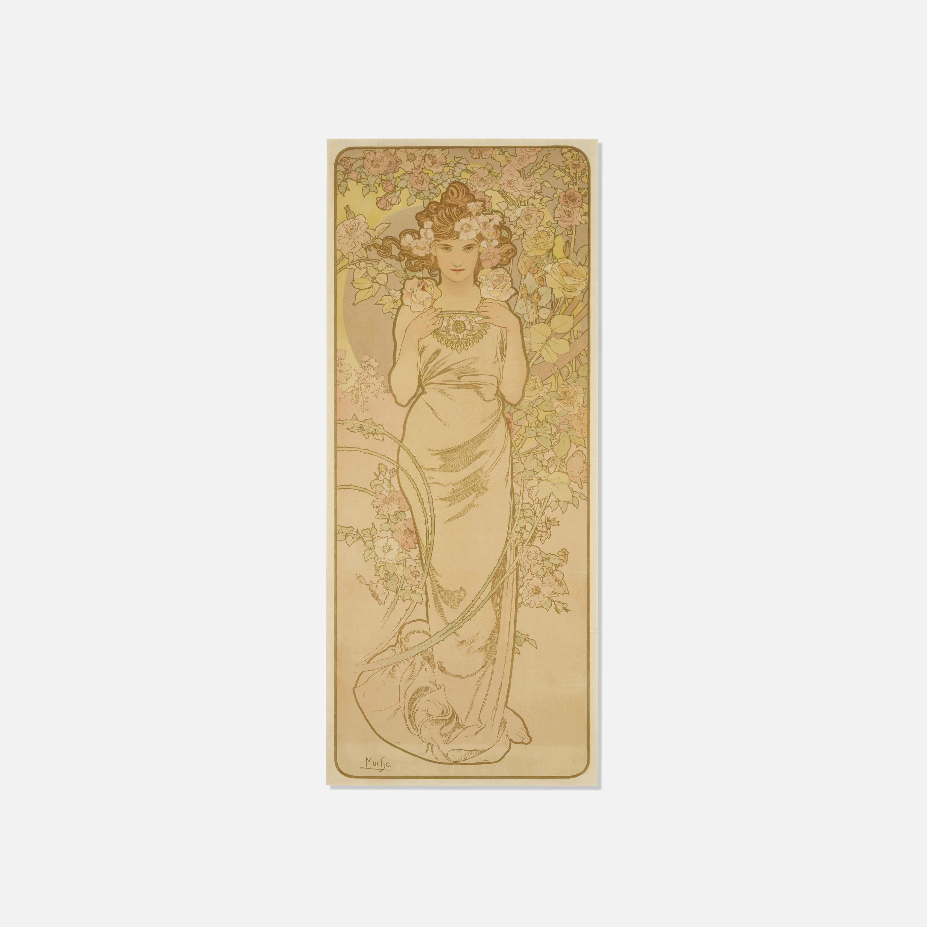 Alphonse Mucha | Rose (from The Flowers series) (1898) | MutualArt