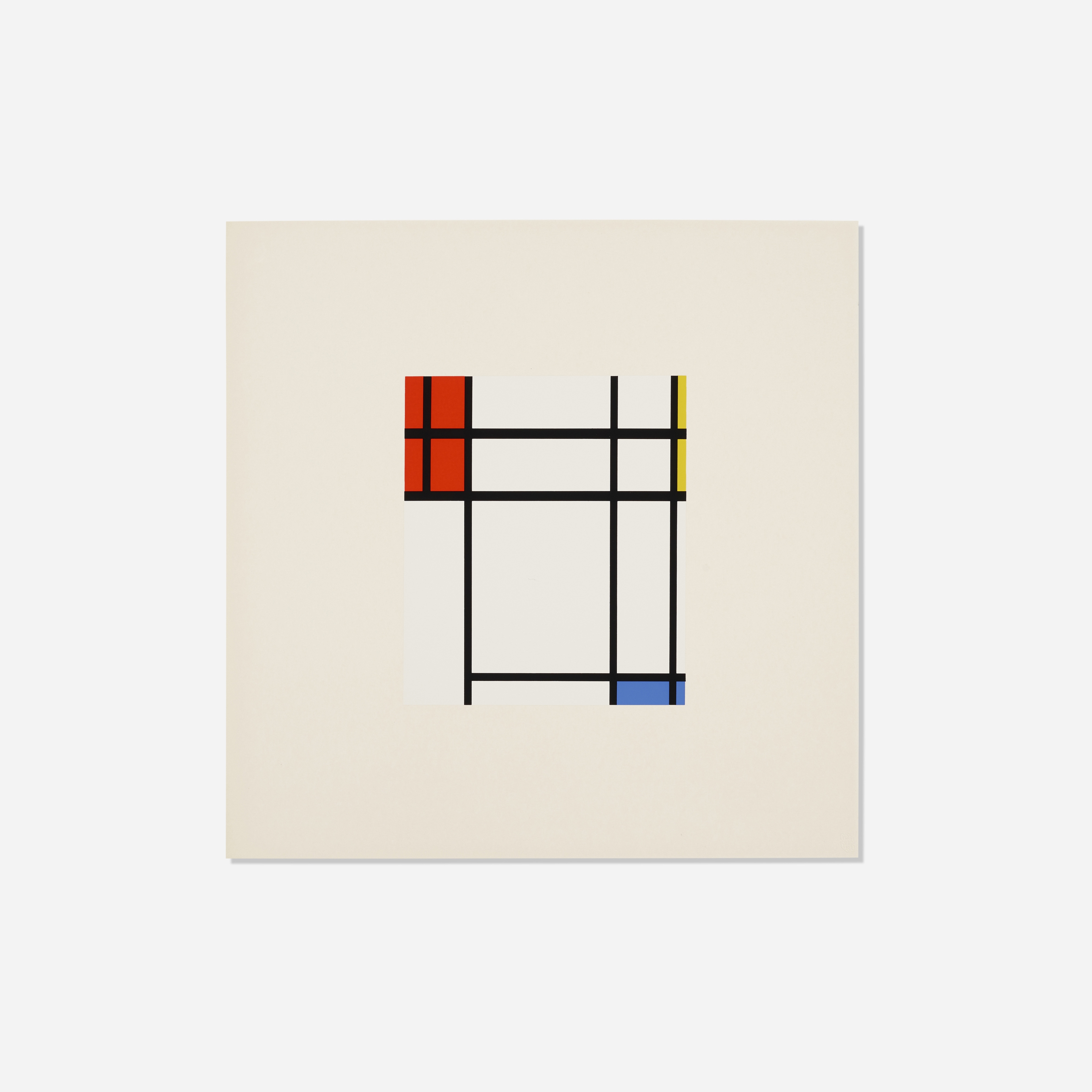 Piet Mondrian | Abstract Painting from A Portfolio of 10 Paintings ...