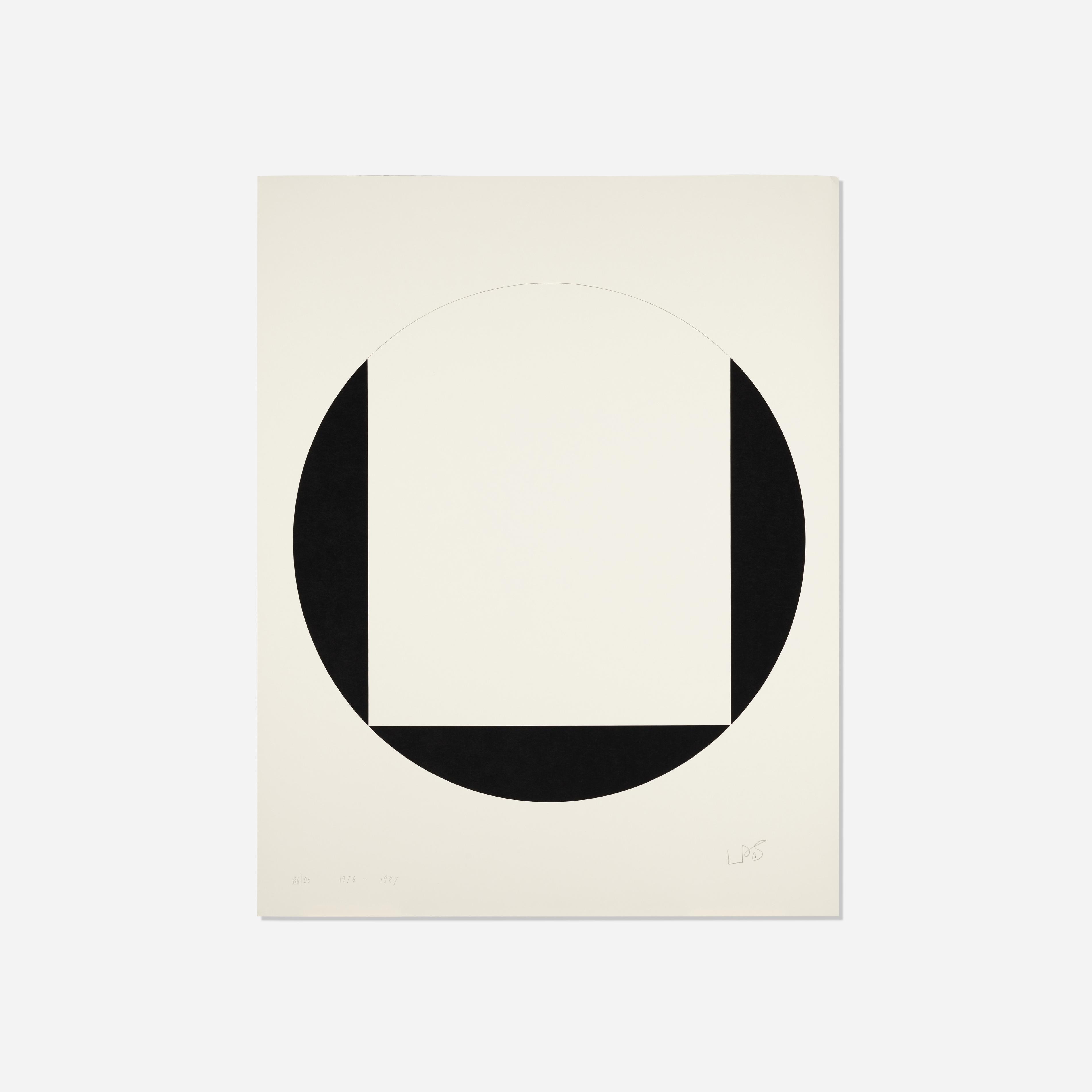 Leon Polk Smith | Quadrat im Kreis (1987) | MutualArt
