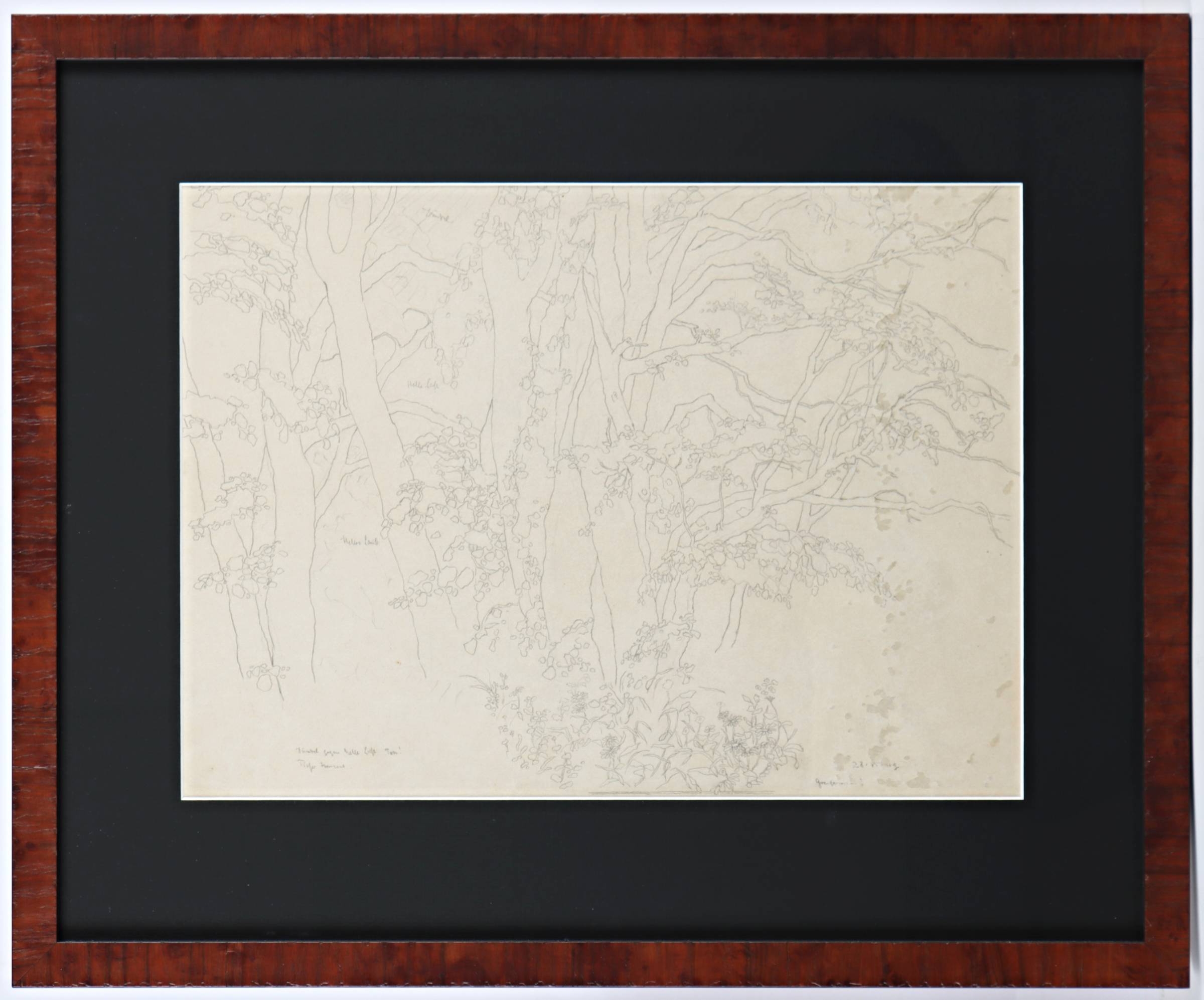 Hugo Hodiener | Lesní interiér (1919) | MutualArt