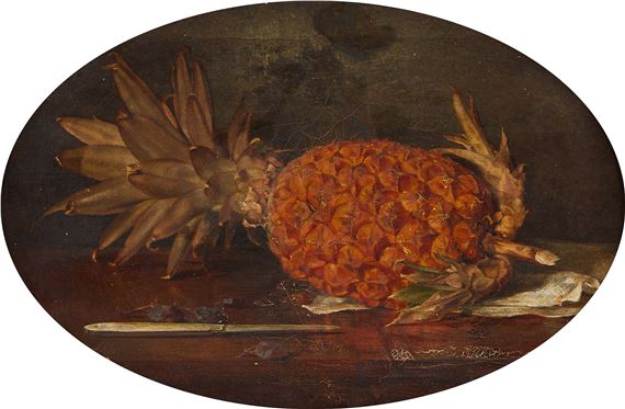 John Edward Newton | Still Life with Pineapple (1866) | MutualArt