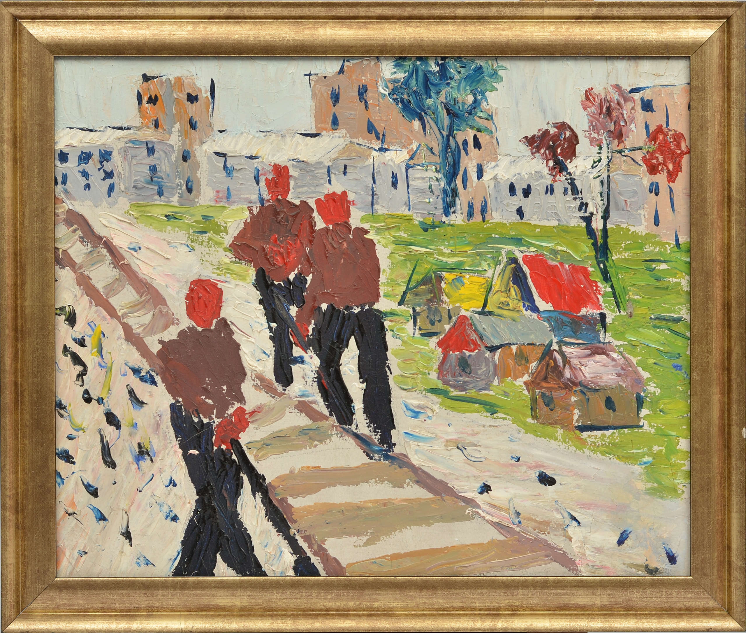 Hermanis Doncovs | Suburban landscape (Late 20th Century) | MutualArt