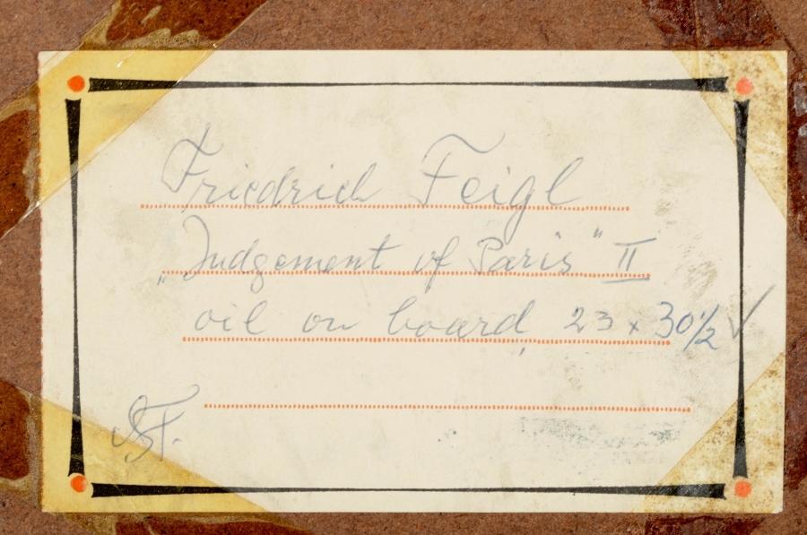 Friedrich Bedrich Feigl | JUDGMENT OF PARID | MutualArt