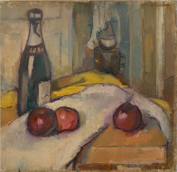 Biruta Baumane | Still life with champagne (Late 20th Century) | MutualArt