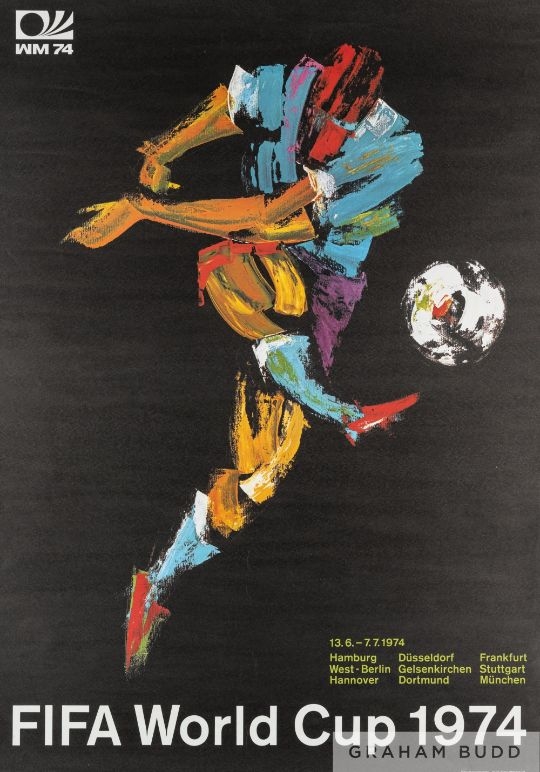 Horst Schäfer | Official poster for the 1974 World Cup in Germany ...