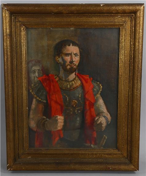 Patrick Phillips | portrait of Anthony Quayle as Coriolanus | MutualArt