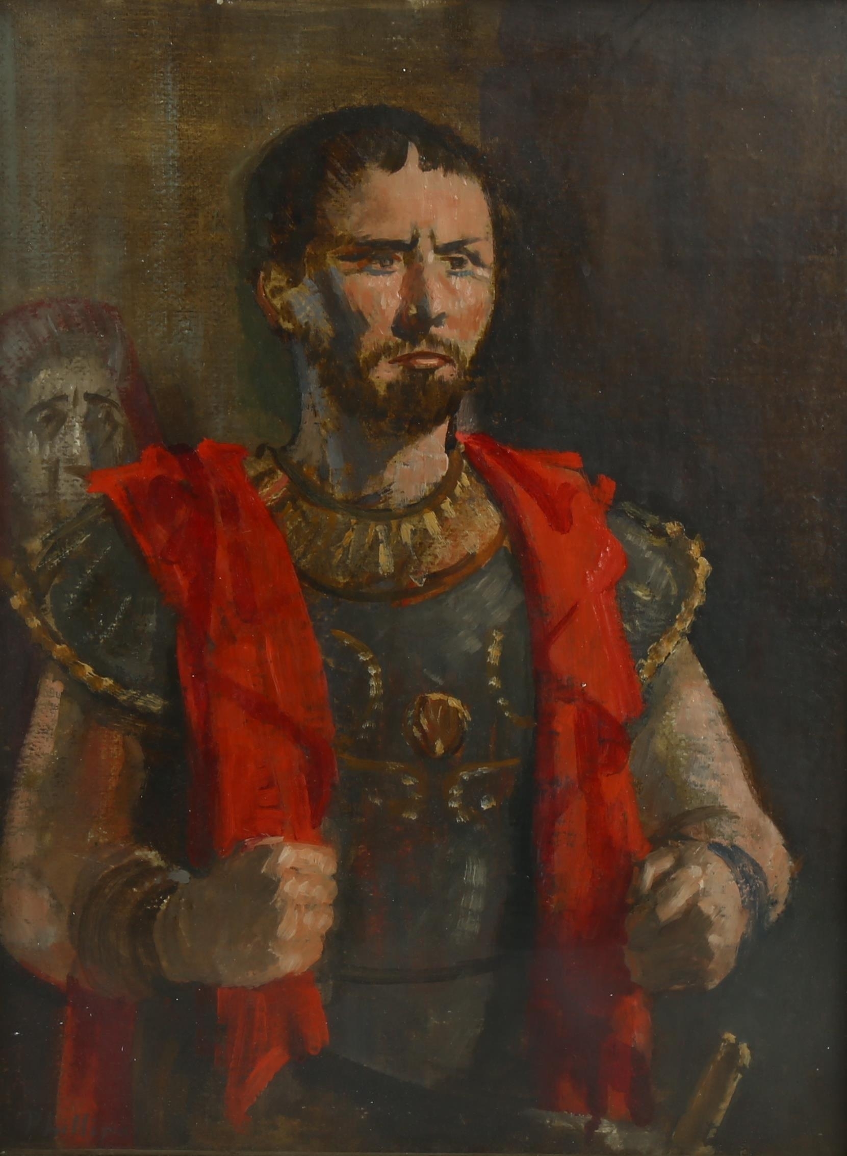 Patrick Phillips | portrait of Anthony Quayle as Coriolanus | MutualArt