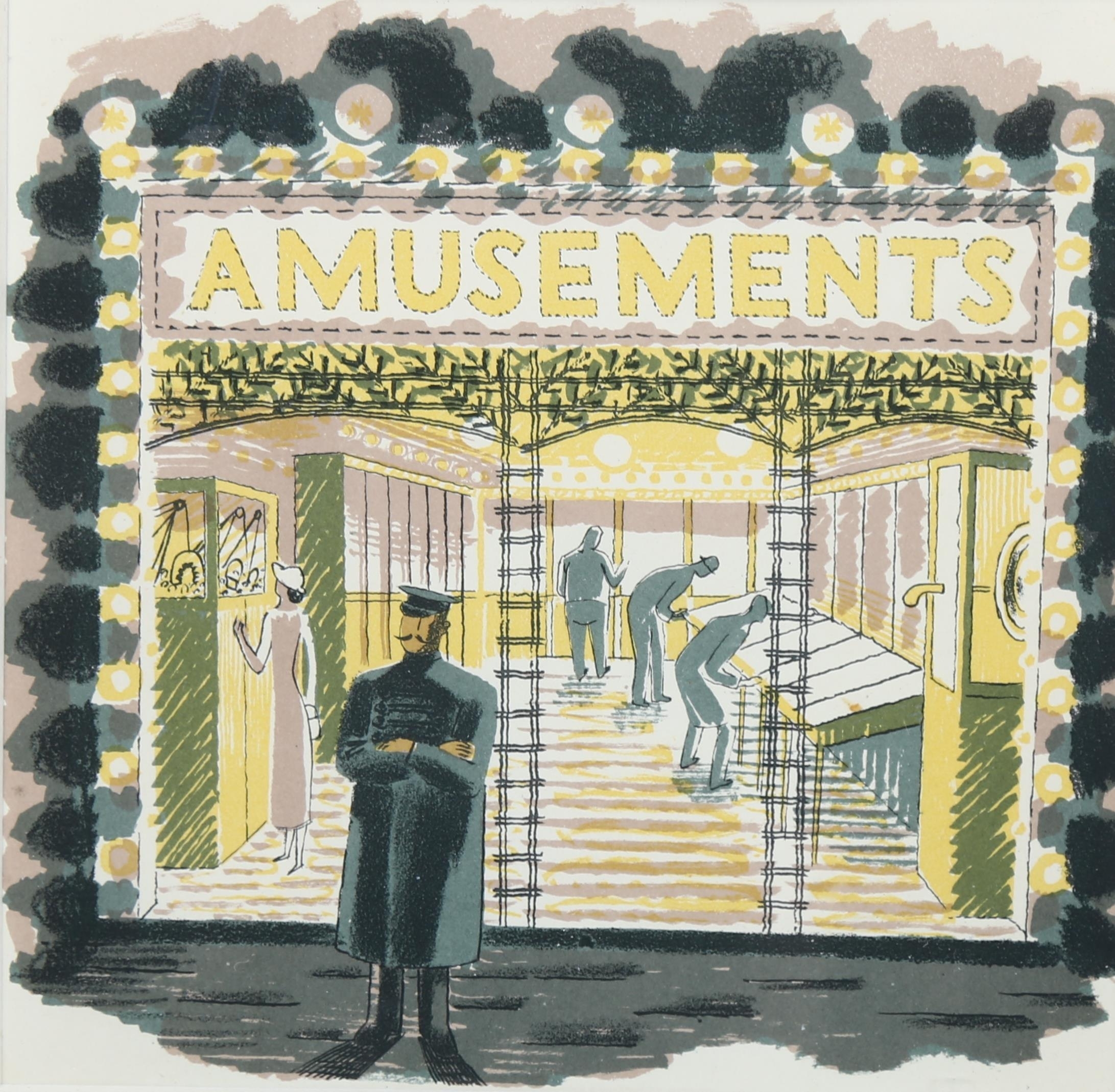 Eric Ravilious | Amusements (1938) | MutualArt