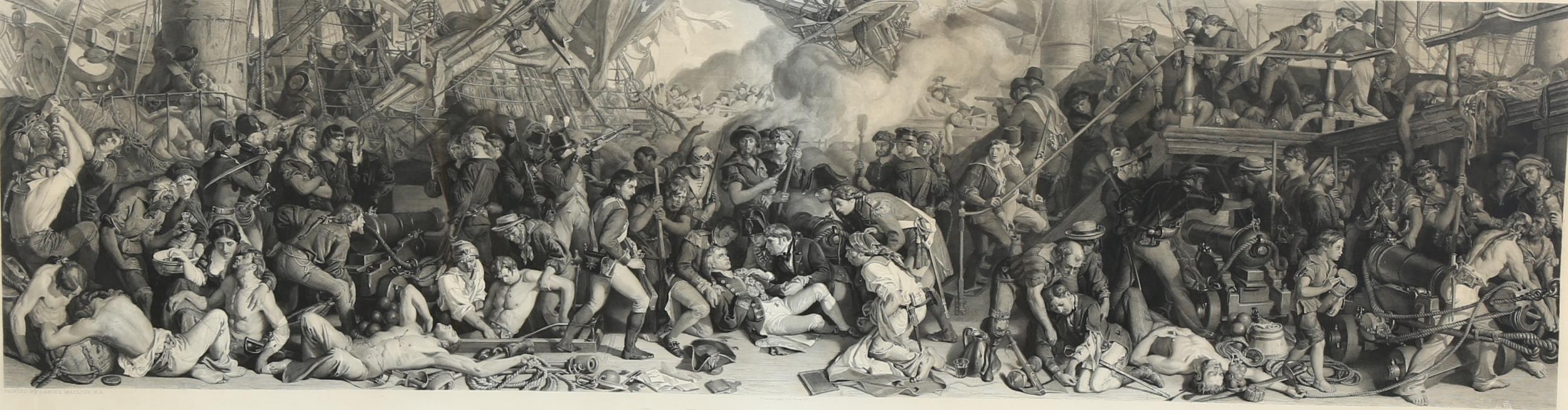 Daniel Maclise | The Death of Nelson at the Battle of Trafalgar (1874 ...