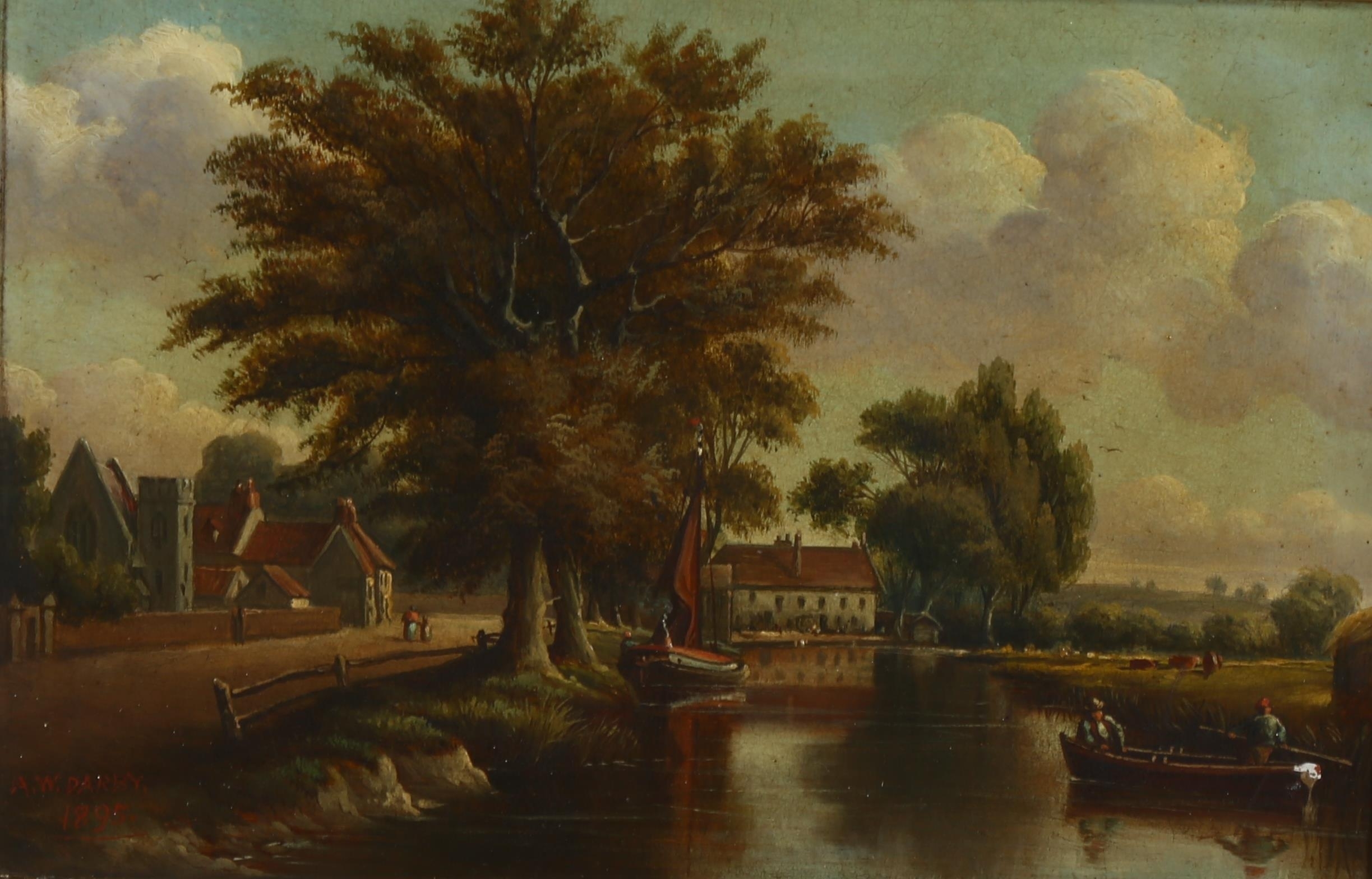 Alfred W. Darby | Norfolk canal scene | MutualArt