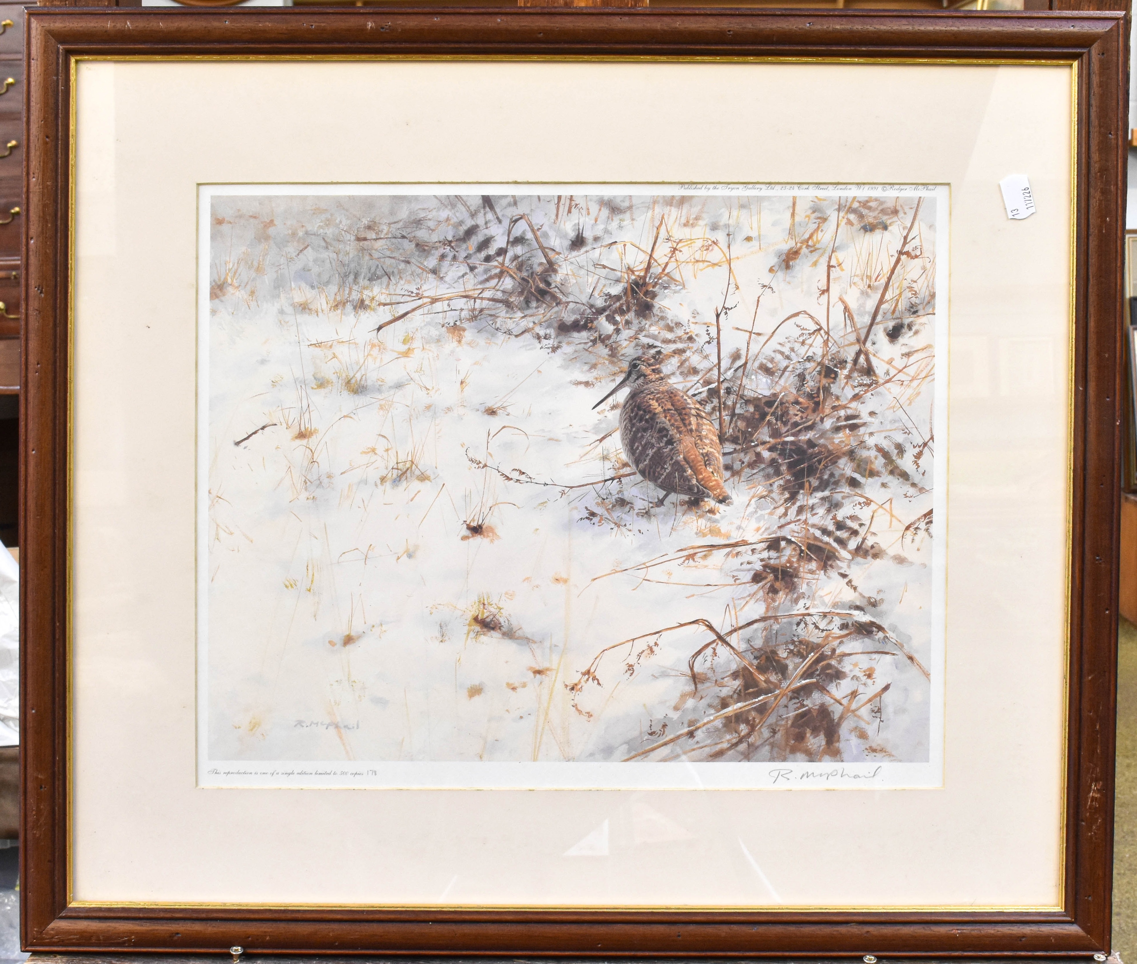 Rodger McPhail | Partridge in stubble | MutualArt